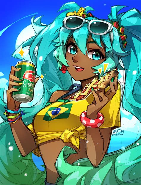 Vmat Brazilian Miku Hatsune Miku Guarana Antarctica Vocaloid
