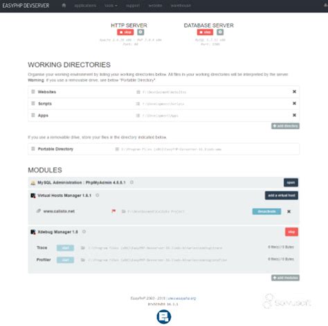 Cosè Easyphp Devserver And Webserver Di Open Source