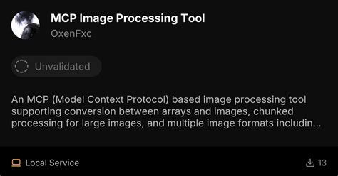 Mcp 圖像處理工具 Mcp Servers · Lobehub