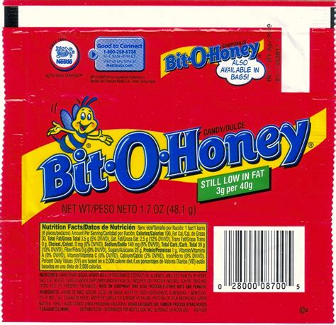 2008 Bit O Honey Candy Wrapper Archive