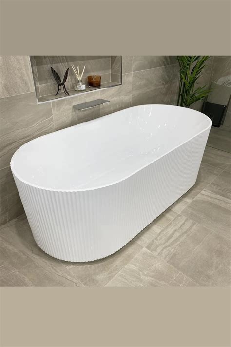 Radius Fluted Freestanding Bath Various Sizes And Finishes — Skaubryn