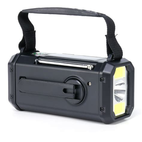 Solar Powered Am Fm Radio Sos Alarma Manivela Radio Multifuncional Para