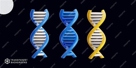 Premium Psd Dna 3d Illustration Icon Set