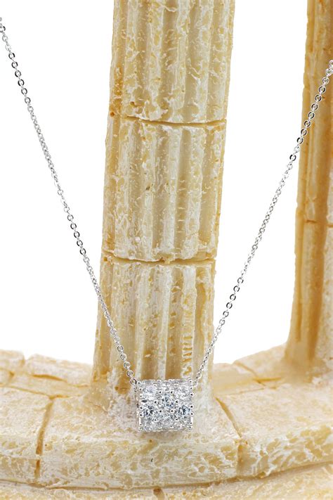 Crystal Conveyor Bead Pendant Sterling Silver Necklace Ocean Fashion