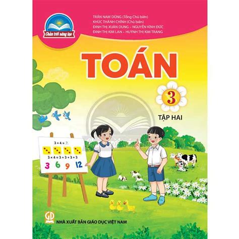 Sách Toán Lớp 3 Tập 2 Chân Trời Kèm 1 Set Bọc Vở Giấy Ô Ly A5b5