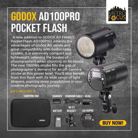 Godox Ad100pro Pocket Flash Lazada Ph