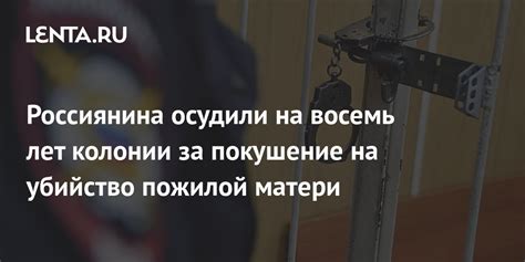 Россиянина осудили на восемь лет колонии за покушение на убийство