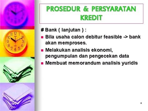 Analisis Kredit 1 Prosedur Persyaratan Kredit Calon Debitur