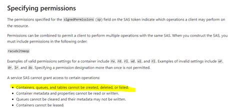 Azure Rest Api Usage With Sas Service Stack Overflow
