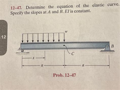 Solved Determine The Equation Of The Elastic Curve Chegg