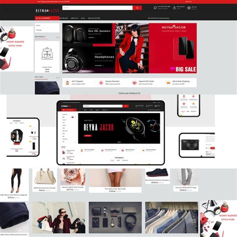 Reyna Premium Shopify Store Theme Etsy
