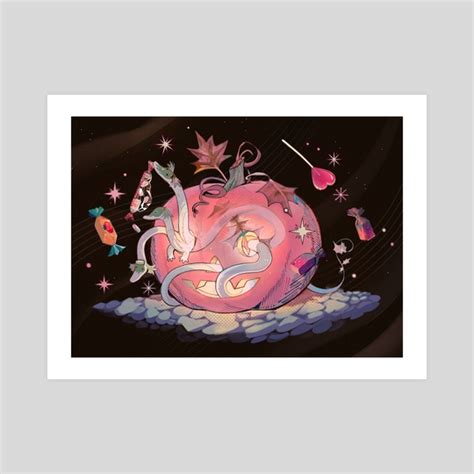 Candy Dragon An Art Print By Passionpeachy Inprnt