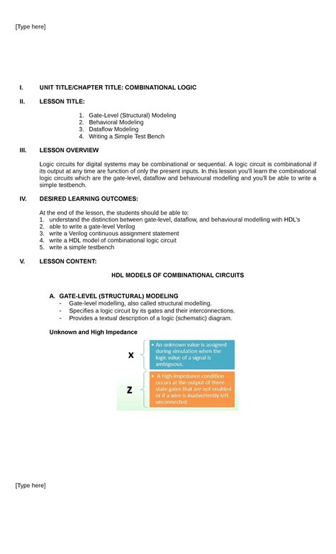 Module 2 Combinational Circuit I Unit Title Chapter Title