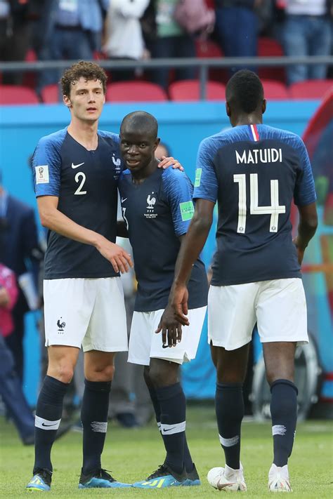 Photo Benjamin Pavard Ngolo Kanté Et Blaise Matuidi Match De