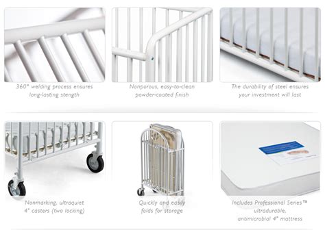 Foundations Pinnacle Storable Steel Crib 1331xxxx