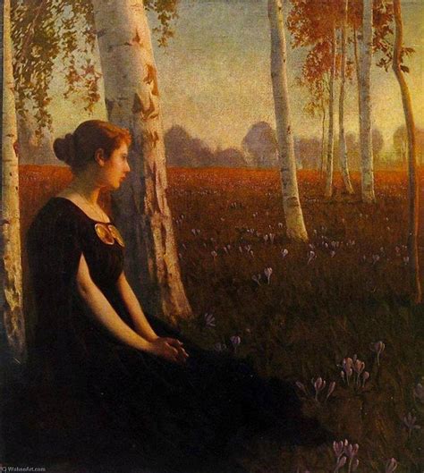 Last Rays Of The Sun 1900 By Paul Hoecker Paul Hoecker
