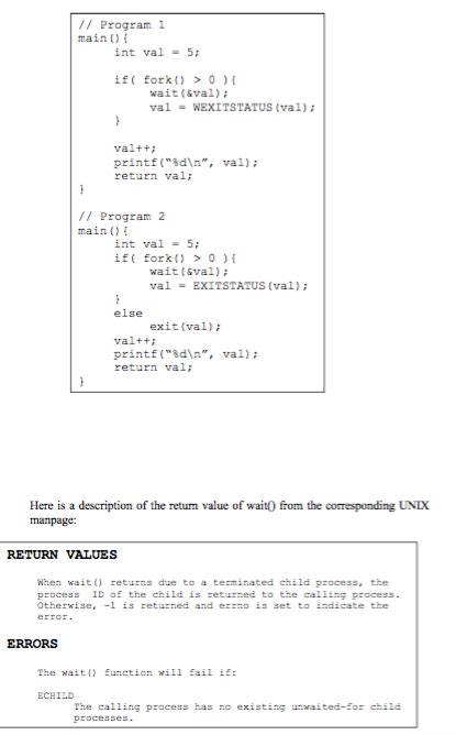 Solved Program 1 Main Int Val 5 Iffork