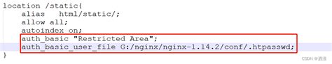 nginx配置auth basic认证 nginx 增加验证 CSDN博客