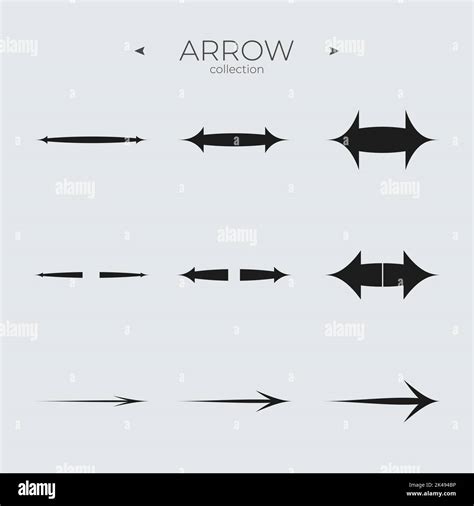 Simple Set Of Arrow Icons Smooth Arrow Symbol Collection Modern