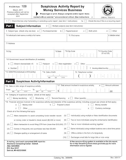 AML Checklist SAR And Policy Forms SEON