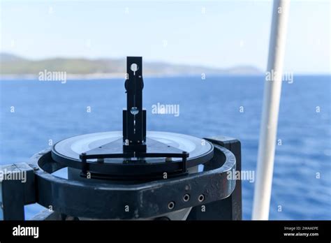 Azimuth Ring On Gyro Compass Direction Finder On The Navigational