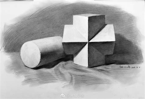 素描石膏几何体组合下节课画静物了。 几何体 静物 素描 组合 节课 新浪新闻