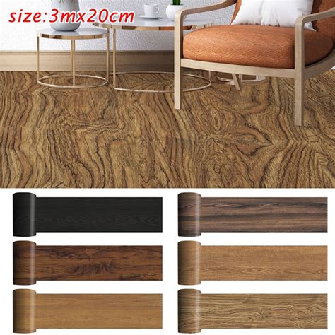 20cmx3m стикер за под Водоустойчив Pvc винил Wood Grain Самозалепващи