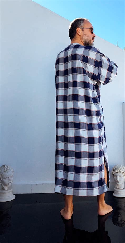 Mens Kaftan Shirt Greek Greece Style Kaftan For Men Tunic Viscose Robe