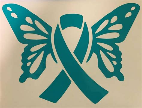 Thyroid Butterfly Tp 1157 Vinyl Decal Sticker Cancer Survivor Support