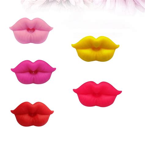 Toddmomy 10 Pcs Infant Pacifier Set Funny Lip Shaped Pacifiers For