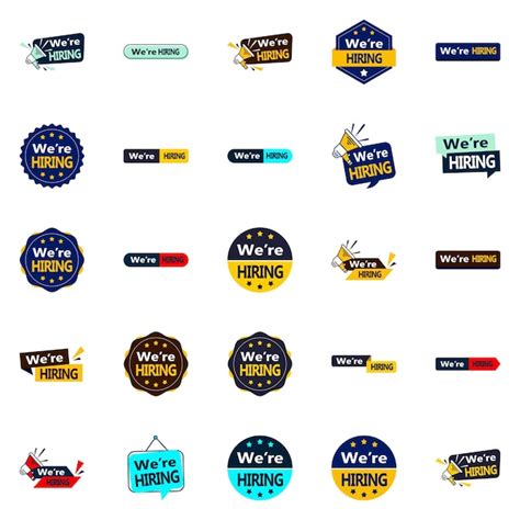 Premium Vector Attract Top Talent With 25 Were Hiring Vector Elements