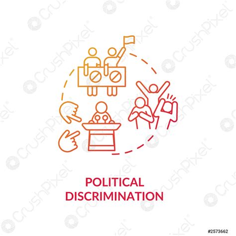Political Discrimination Concept Icon Stock Vector 2573662 Crushpixel