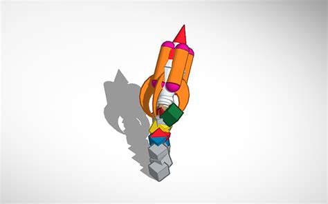 3d Design Rocket Ship Tinkercad