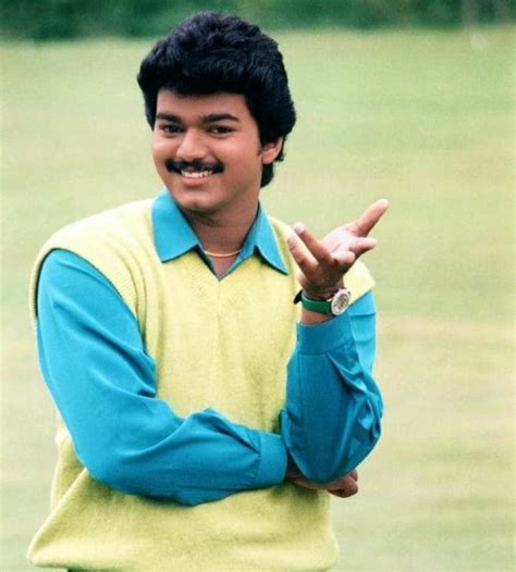 Vintage Thalapathy Vijay 😍😘😍🤩 ️ Movies Quotes Scene Actor Photo