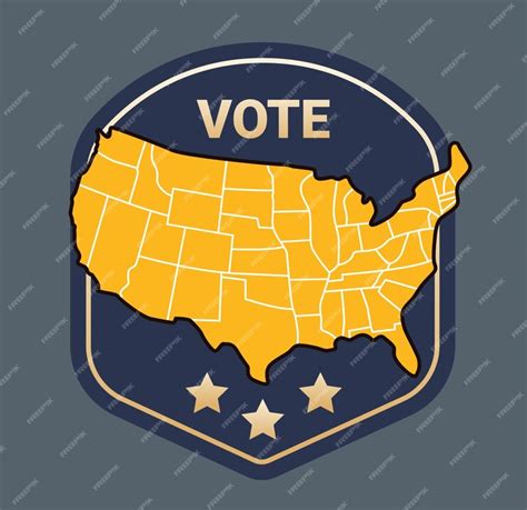 Premium Vector Usa Voting Map American Presidential Election Concept