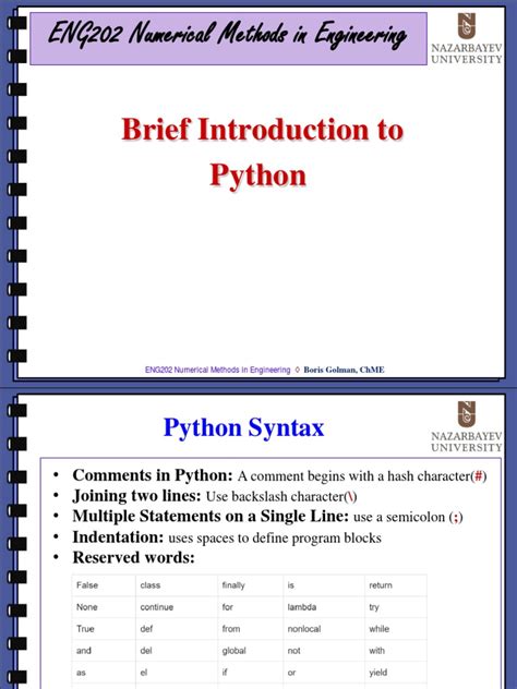 Eng202 Introduction To Python Pdf Control Flow Python