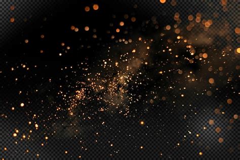 Efeito De Partículas De Ouro Psd Premium Gerado Com Ia