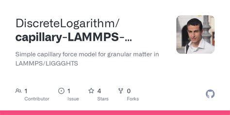 GitHub DiscreteLogarithm Capillary LAMMPS LIGGGHTS Simple Capillary