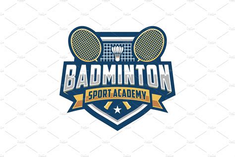 Badminton Club Logo Design Branding And Logo Templates ~ Creative Market