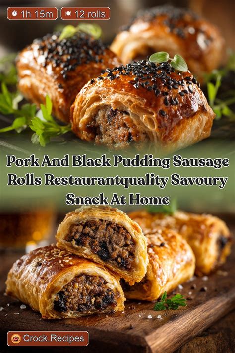 Pork And Black Pudding Sausage Rolls Proper Pubstyle Snack