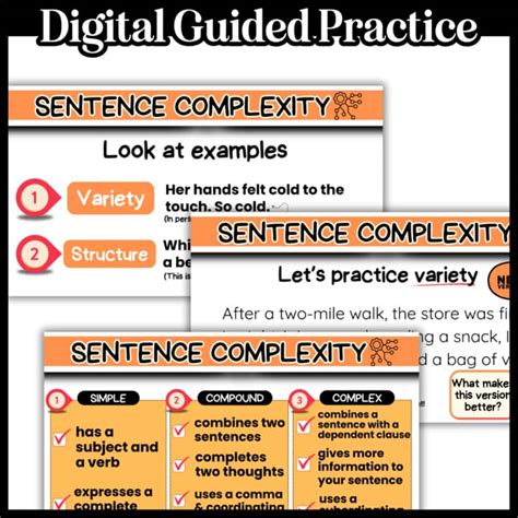 Sentence Structure 6th Grade Simple Compound Complex Variety And