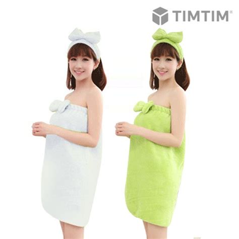 리본 탑가운 샤워가운 헤어밴드까지 2종 세트 티몬