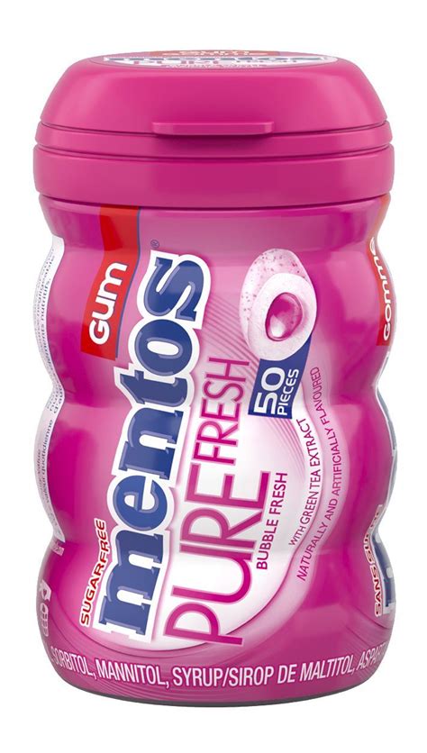 Mentos Pure Fresh Sugar Free Chewing Gum With Xylitol Bubble Fresh 50