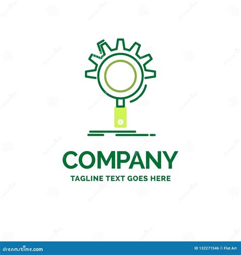Seo Search Optimization Process Setting Flat Business Logo T Stock