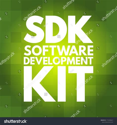 Sdk Software Development Kit Collection Software Stock Vector Royalty Free