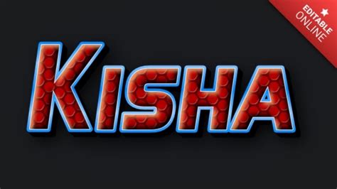 Kisha Generador De Efectos De Estilo De Texto