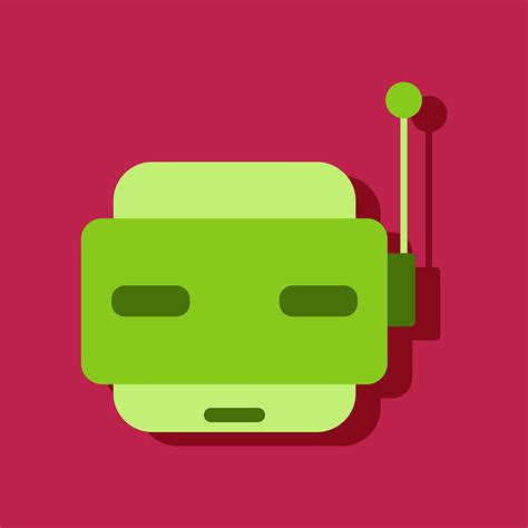 플랫 아이콘 디자인 컬렉션 장난감 로봇 얼굴 벡터 Ai Eps Uidownload