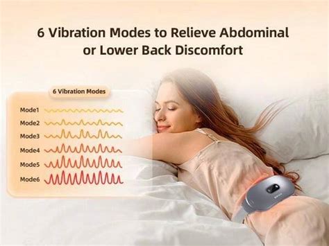 Cordless Portable Heating Pad With Heat Settings And Massage Modes For Relieving Back Pain