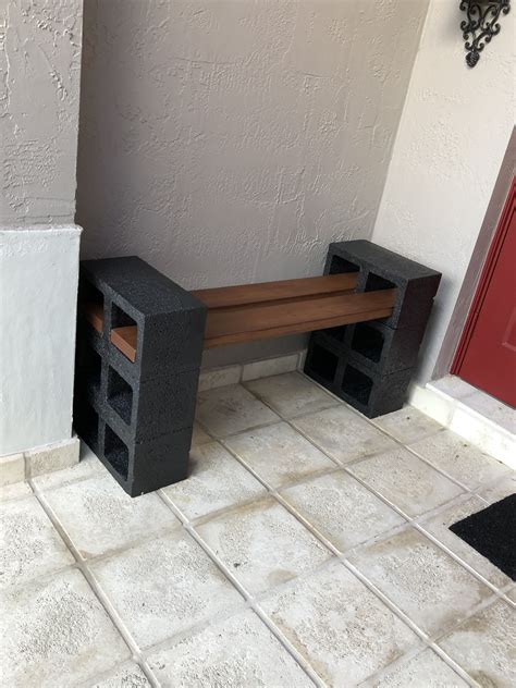 Diy Cement Block Bench Artofit