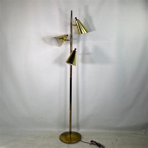 Mid Century Brass Atomic Style Floor Lamp Chairish